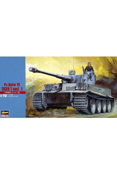 Hasegawa Mt8 31108 1/72 Pz.kpfw Vı Tiger Ausf.e Tank Demonte Plastik Maketi