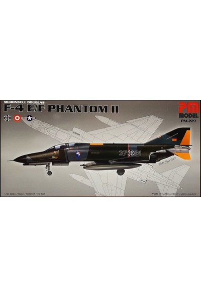 Pm Model 226 1/96 F-4e/f Phantom Iı Avcı-Bombardıman Uçağı Demonte Plastik Maketi