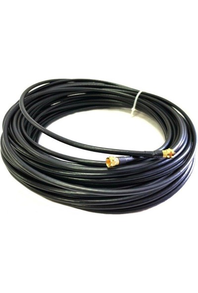 Bless Tv Uydu Anten Kablosu Rg6 U4 Full Hd 4K UHD Siyah F Konnektörlü - 30M Bless Tv Uydu Anten Kablosu Rg6 U4 Full Hd 4K UHD Siyah F Konnektörlü - 30M