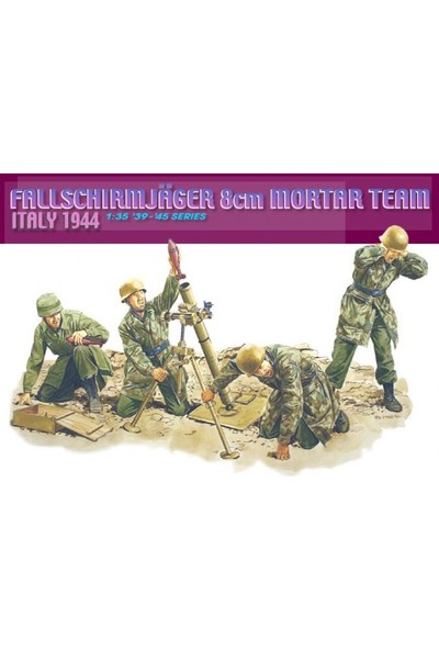 Dragon 6215 1/35 Paraşütçü 8 Cm. Havan Birliği (Italya 1944) Asker Figürleri Demonte Plastik Maketi