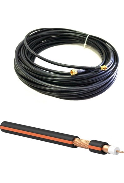 Bless Tv Uydu Anten Kablosu Rg6 U6 (Bakır) 4K F Konnektörlü - 5m - Siyah Bless Tv Uydu Anten Kablosu Rg6 U6 (Bakır) 4K F Konnektörlü - 5m - Siyah