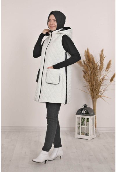 Tığ Triko Nisaca Uzun Örgü Desenli Çelik Örgü Uzun Boy Tesettür Hırka | Açık Bej Tığ Triko Nisaca Uzun Örgü Desenli Çelik Örgü Uzun Boy Tesettür Hırka | Açık Bej