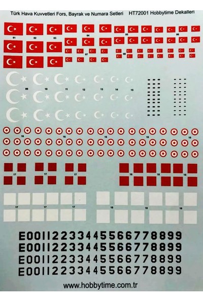 Microscale 72001 1/72 Türk Hava Kuvvetleri Decal Seti Microscale 72001 1/72 Türk Hava Kuvvetleri Decal Seti
