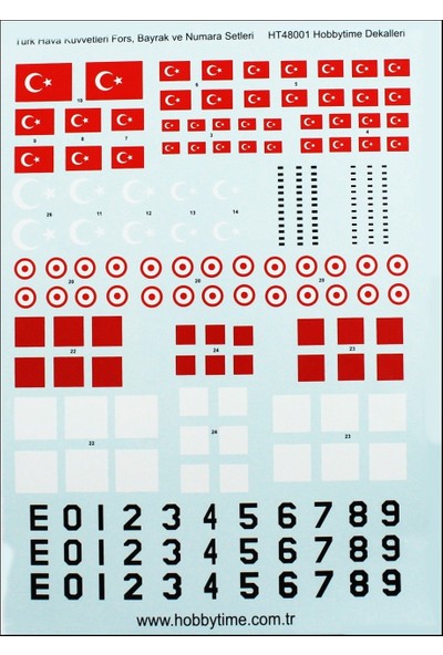Microscale 48001 1/48 Türk Hava Kuvvetleri Decal Seti Microscale 48001 1/48 Türk Hava Kuvvetleri Decal Seti