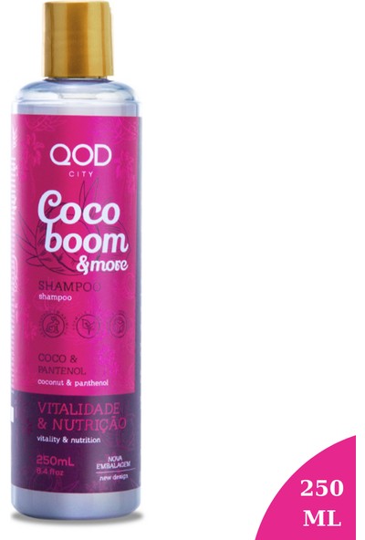 Qod City Coco Boom & More Vegan Şampuan 250 ml