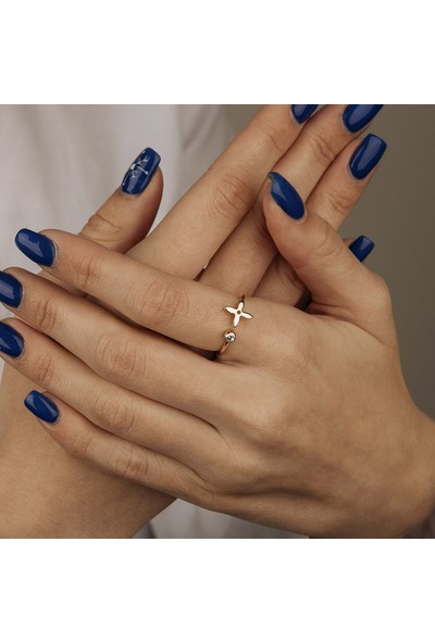 Siena 14 Ayar Minimal Yüzük