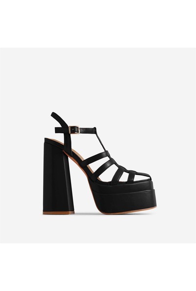 Porsha Platform Topuklu Ayakkabı Siyah
