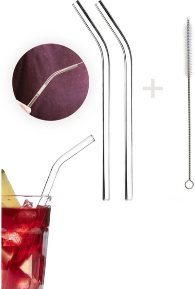 Anadolu Saray Çarşısı 2'li Eğimli Cam Pipet Temizleme Fırçası 2 Adet Pipet