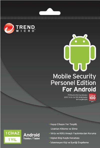 Rodrigo Trend Micro Mobil Virüs Programı 1 Yıl - 1 Kullanıcı Rodrigo Trend Micro Mobil Virüs Programı 1 Yıl - 1 Kullanıcı