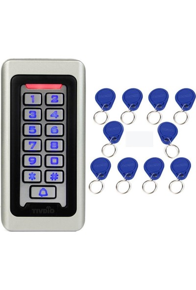 Sonex Rfıd Kartlı ve Şifreli Geçiş Sistemi-Metal Şifreli Elektronik Kapı Kilidi -10 Adet Tag Göstergeç Sonex Rfıd Kartlı ve Şifreli Geçiş Sistemi-Metal Şifreli Elektronik Kapı Kilidi -10 Adet Tag Göstergeç
