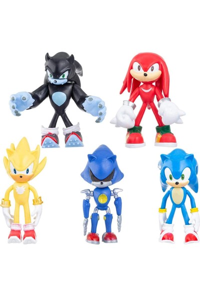 Better Life 5'li Paket Sonic Kirpi Aksiyon Figürleri Sonic Aksiyon Figürü Seti (Yurt Dışından)