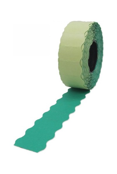 Gençler Etiketleme Makinesi Çok Yapışkanlı 8 No Yeşil Etiket 42 Rulo