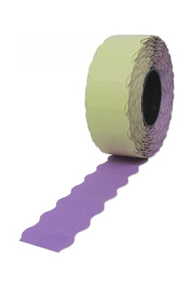 Gençler Etiketleme Makinesi Çok Yapışkanlı 8 No Mor Etiket 42 Rulo