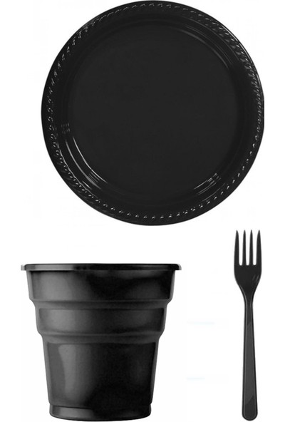 Boncuk Avm Mor Plastik Tabak Bardak Çatal Seti 75 Parça Boncuk Avm Mor Plastik Tabak Bardak Çatal Seti 75 Parça