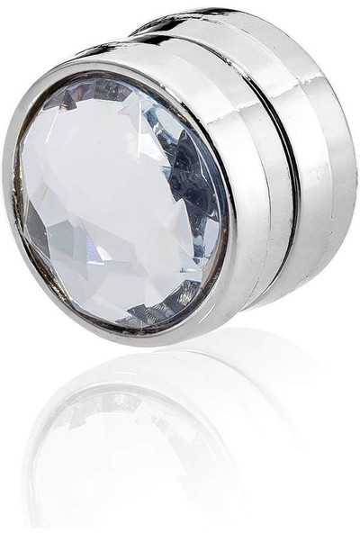 Fsg Takı Beyaz Akrilik Taşlı Eşarp Mıknatısı