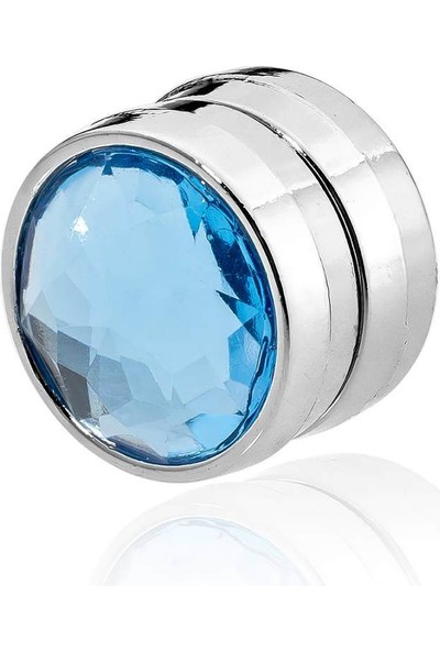 Fsg Takı Mavi Akrilik Taşlı Eşarp Mıknatısı