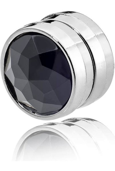 Fsg Takı Siyah Akrilik Taşlı Eşarp Mıknatısı