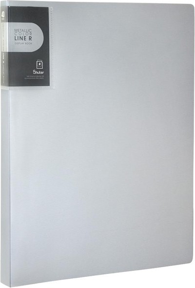 Shuter A1174 A4 Sunum Dosyası 40 Yaprak Metalik Gri