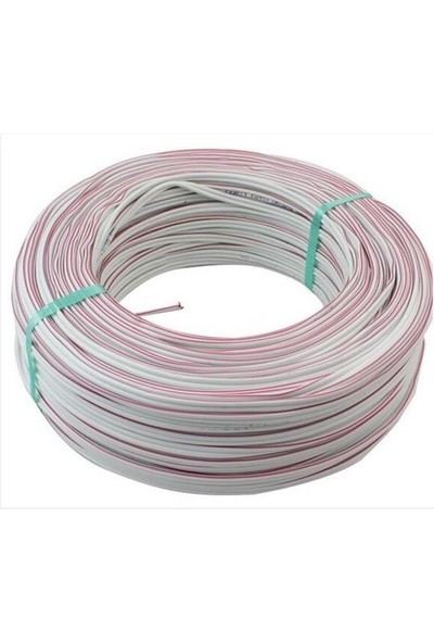 Alles 2 x 0,50 100 Metre Beyaz Kablo Alles 2 x 0,50 100 Metre Beyaz Kablo