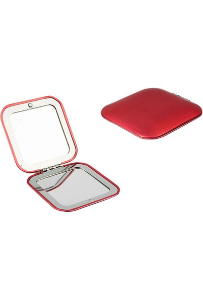 Pigado Ince Tasarım Kapaklı Pembe Cep Aynası