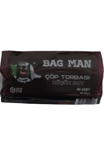 Bag Man 40 Lı Küçük Boy Çöp Torbası 40X45 Bag Man 40 Lı Küçük Boy Çöp Torbası 40X45