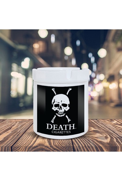 Asilmeydan Death Küllük Logo Tasarım Baskılı Kül Tablası K-125