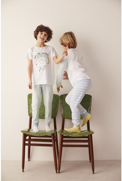 Erkek Çocuk Colorful 4lü Pijama Takımı Erkek Çocuk Colorful 4lü Pijama Takımı