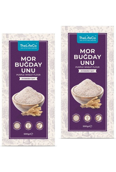 Thelifeco Mor Buğday Unu 500 gr x 2