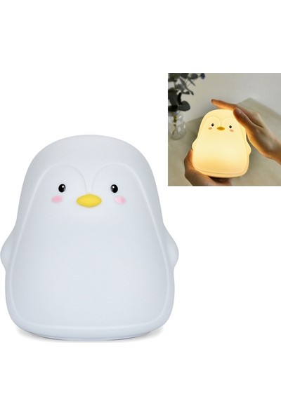 Hongshou Penguen Silikon Gece Lambası Gri (Yurt Dışından)