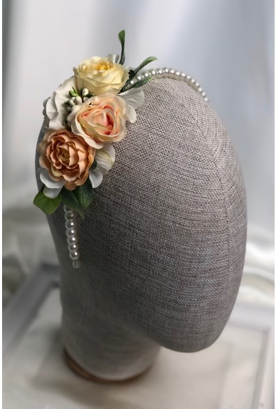 Beyaz Buket Somon Incili Lohusa Tacı Beyaz Buket Somon Incili Lohusa Tacı