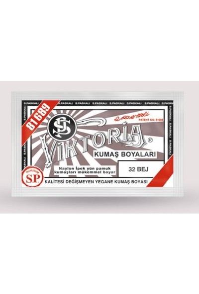 Viktoria Kumaş Boyası Bej Viktoria Kumaş Boyası Bej