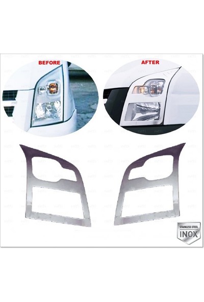 Fams Otomotiv Ford Transit Krom Far Çerçevesi 2 Parça 2006-2014 Paslanmaz Çelik Fams Otomotiv Ford Transit Krom Far Çerçevesi 2 Parça 2006-2014 Paslanmaz Çelik