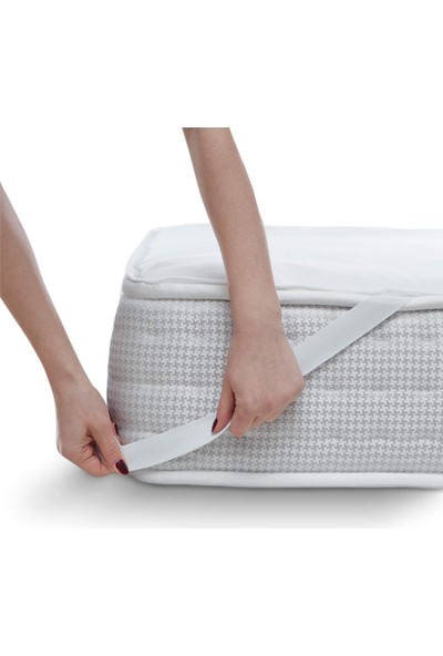 Infinity Mikrofiber Su Sıvı Geçirmez Alez | Yatak Koruyucu | 4 Mevsimlik | 4 Köşe Lastik | Anti Alerjik