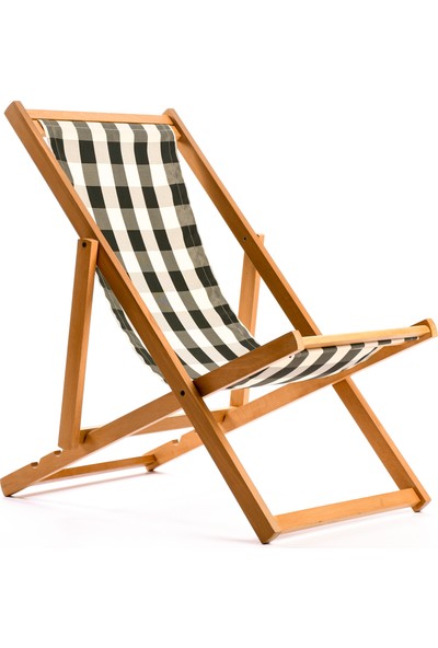 Cms Sandalye Ahşap Katlanır Plaj Şezlong