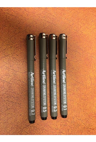 Artline Drawing System Teknik Çizim Kalemi 0.1 0.3 0.5 0.7 Dörtlü Set Artline Drawing System Teknik Çizim Kalemi 0.1 0.3 0.5 0.7 Dörtlü Set
