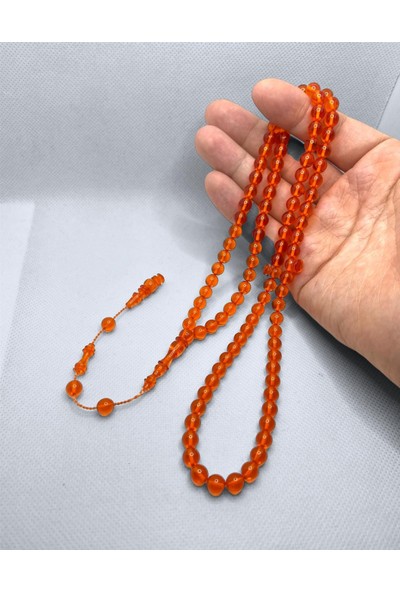 Kehribar Store Ateş Kehribar 99 Luk Namaz Tesbihi Sistemli Usta Imzalı
