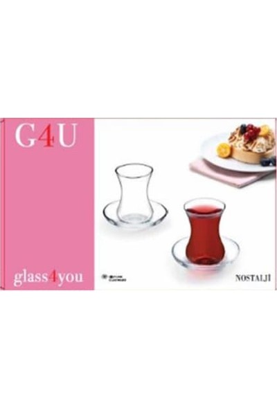 Paşabahçe G4U Nostalji Çay Takımı 130CC 12 Parça