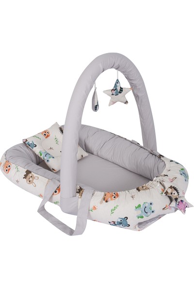 Mamma Happy Animals Cibinlik ve Oyuncak Askılı Tasarım Babynest Mamma Happy Animals Cibinlik ve Oyuncak Askılı Tasarım Babynest