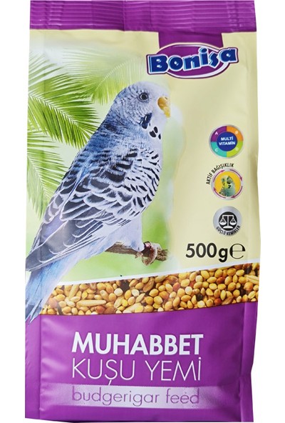 Petshopcubey Bonisa Muhabbet Kuş Yemi 500 gr Petshopcubey Bonisa Muhabbet Kuş Yemi 500 gr
