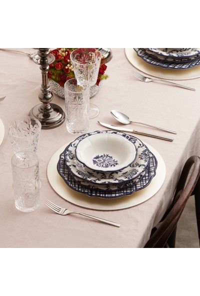 Karaca Maren New V3 24 Parça 6 Kişilik Porselen Yemek Takımı