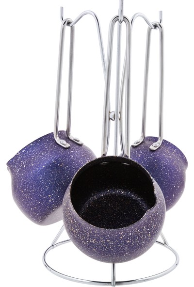 Karaca Biogranit Steel Plus Cezve Takımı Mor