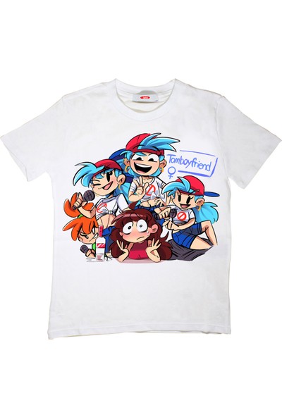 TakeTshirt Friday Night Funkin Çocuk Tişört Tomboyfriend TakeTshirt Friday Night Funkin Çocuk Tişört Tomboyfriend