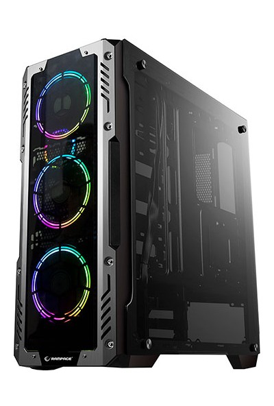 Rampage Azor 4*12CM Rgb Fanlı 600W 80 Plus Bronze Siyah Tempered Glass Bilgisayar Kasası Rampage Azor 4*12CM Rgb Fanlı 600W 80 Plus Bronze Siyah Tempered Glass Bilgisayar Kasası