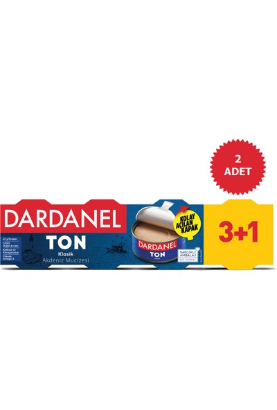 Dardanel Ayçiçekyağlı Ton Balığı 4 X75 Gr(3+1) 2 'li Dardanel Ayçiçekyağlı Ton Balığı 4 X75 Gr(3+1) 2 'li