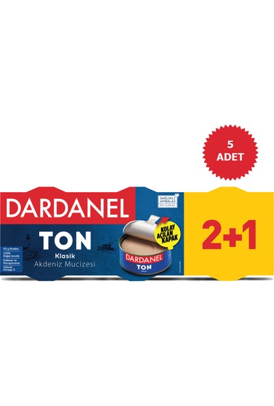Dardanel Ayçiçekyağlı Ton Balığı 3 x 150 gr (2+1) 5 'li