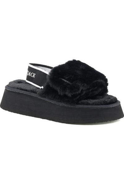 Lumberjack Tech 1pr Siyah Kadın Ev Terliği