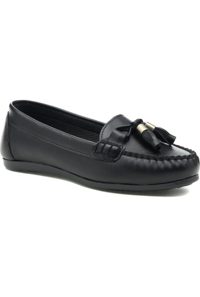 Miss F DS20053 2fx Siyah Kadın Loafer Ayakkabı