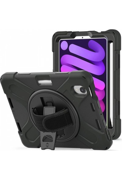 Kilifplus Apple iPad Mini 2021 (6.nesil) Kılıf Zore Defender Tablet Silikon - Siyah Kilifplus Apple iPad Mini 2021 (6.nesil) Kılıf Zore Defender Tablet Silikon - Siyah