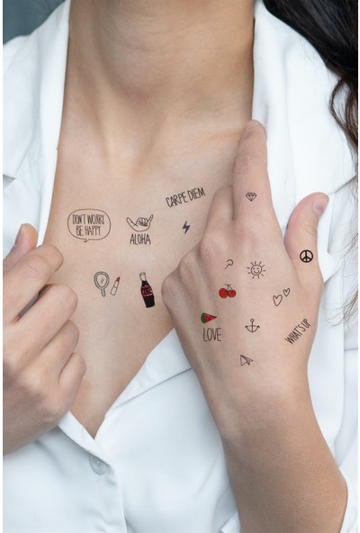 BP Tattoo Mini Ikonlar Unisex Karışık El ve Tırnak Dövmesi Mini Boy BP Tattoo Mini Ikonlar Unisex Karışık El ve Tırnak Dövmesi Mini Boy