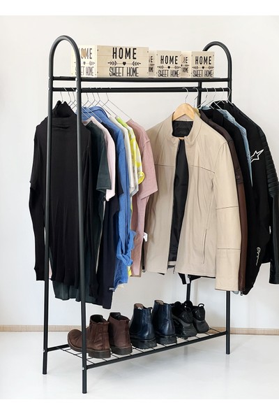 Weblonya Elbise Askısı Ayakkabılık Ayaklı Elbise Askısı